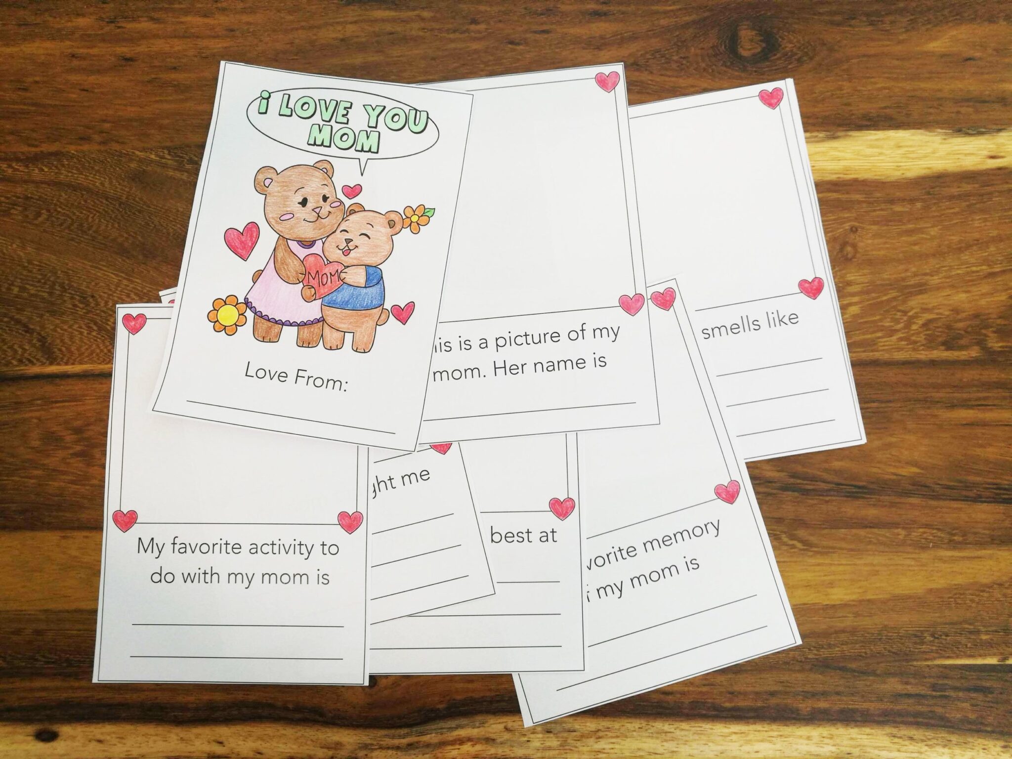 MotherS Day Booklet Free Printables - Free Printable Worksheets ...